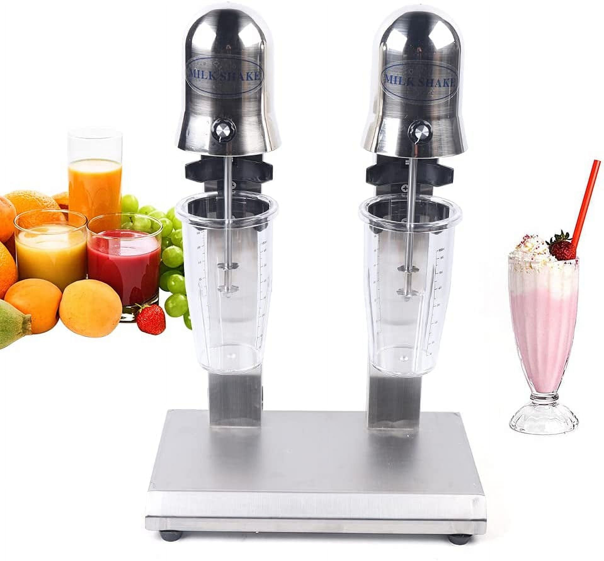 Double Head Milkshake Maker Machine, 560W Drink Mixer Milkshake Mixer ...