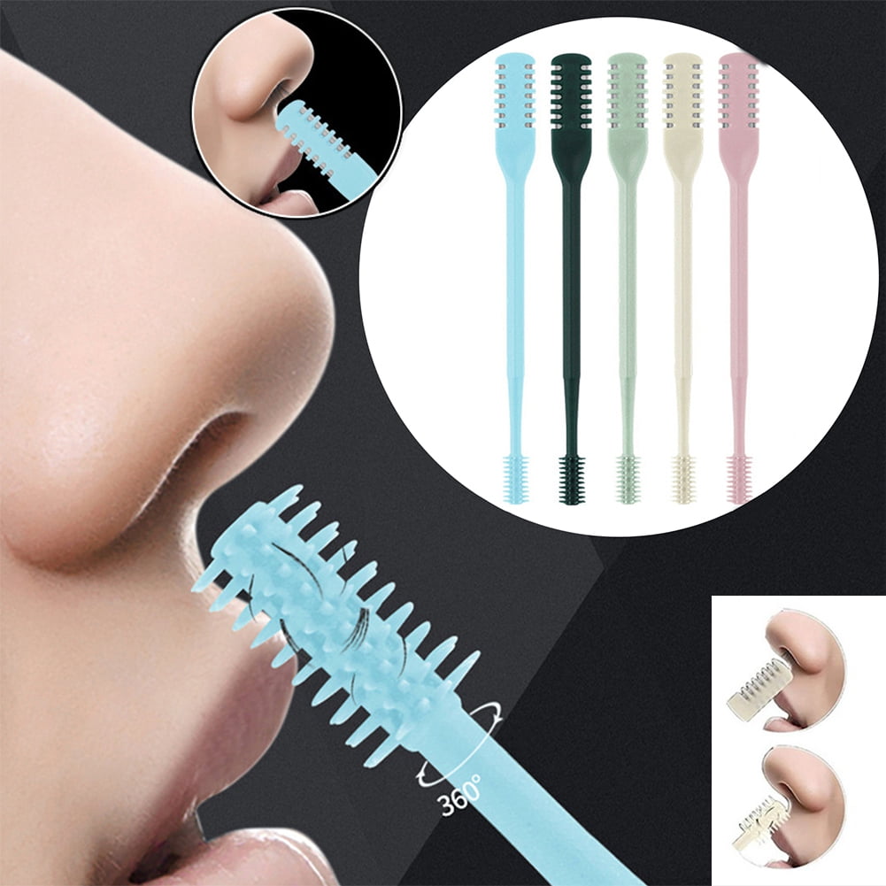 Double Head Nose Hair Trimmer,360 Degree Rotating Nose Hair Knife ...