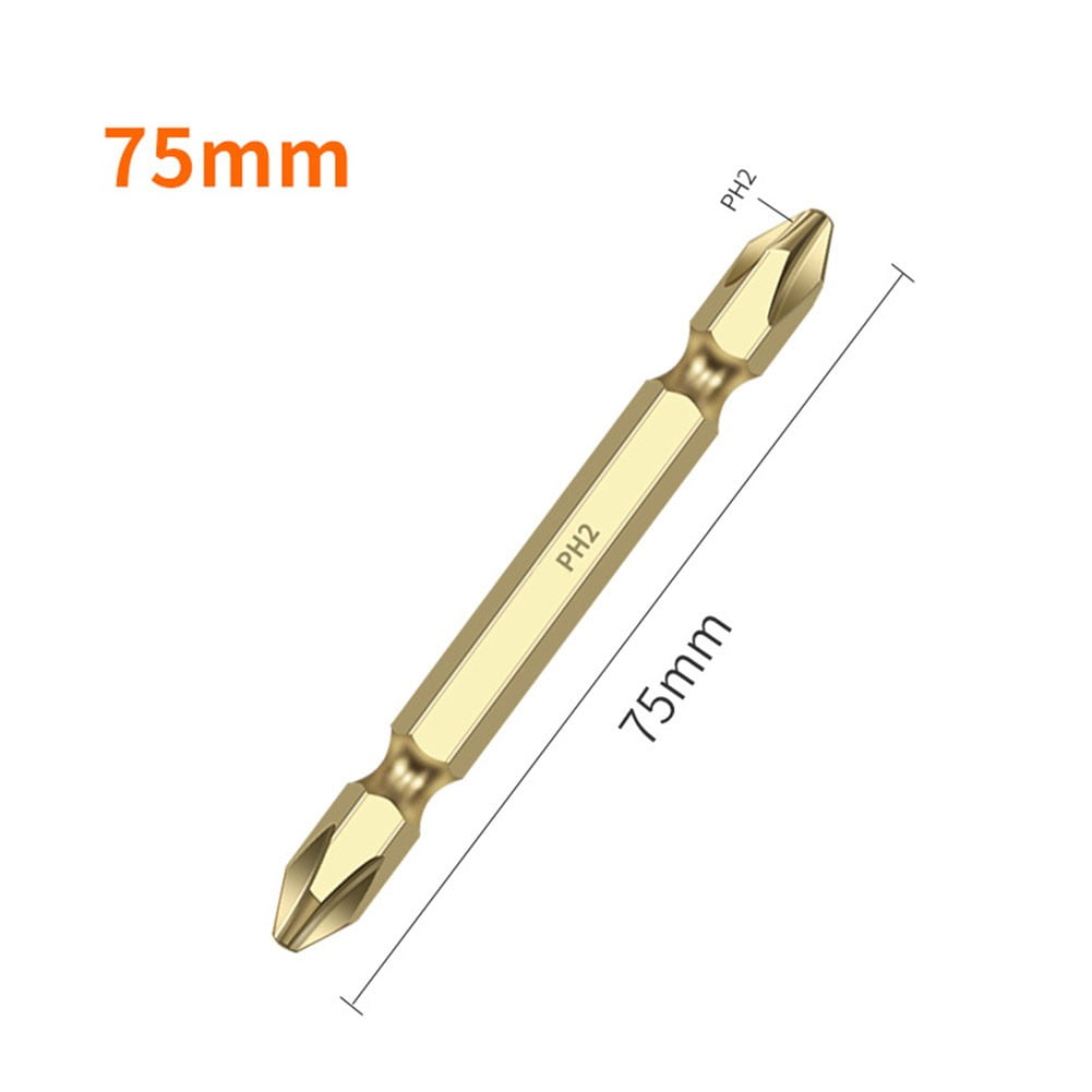 Double Head Ph2 Cross Screwdriver Bit Magnetic Electric Screwdriver Bit ...