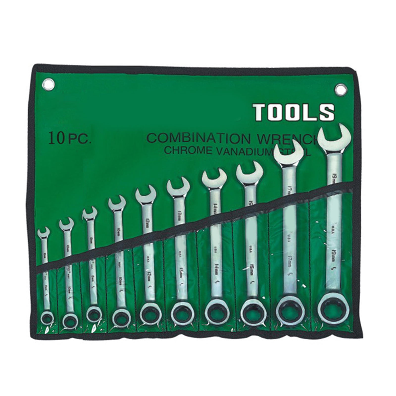 Double Head Ratchet Wrench Keys Combination Spanner Wrench for Car ...