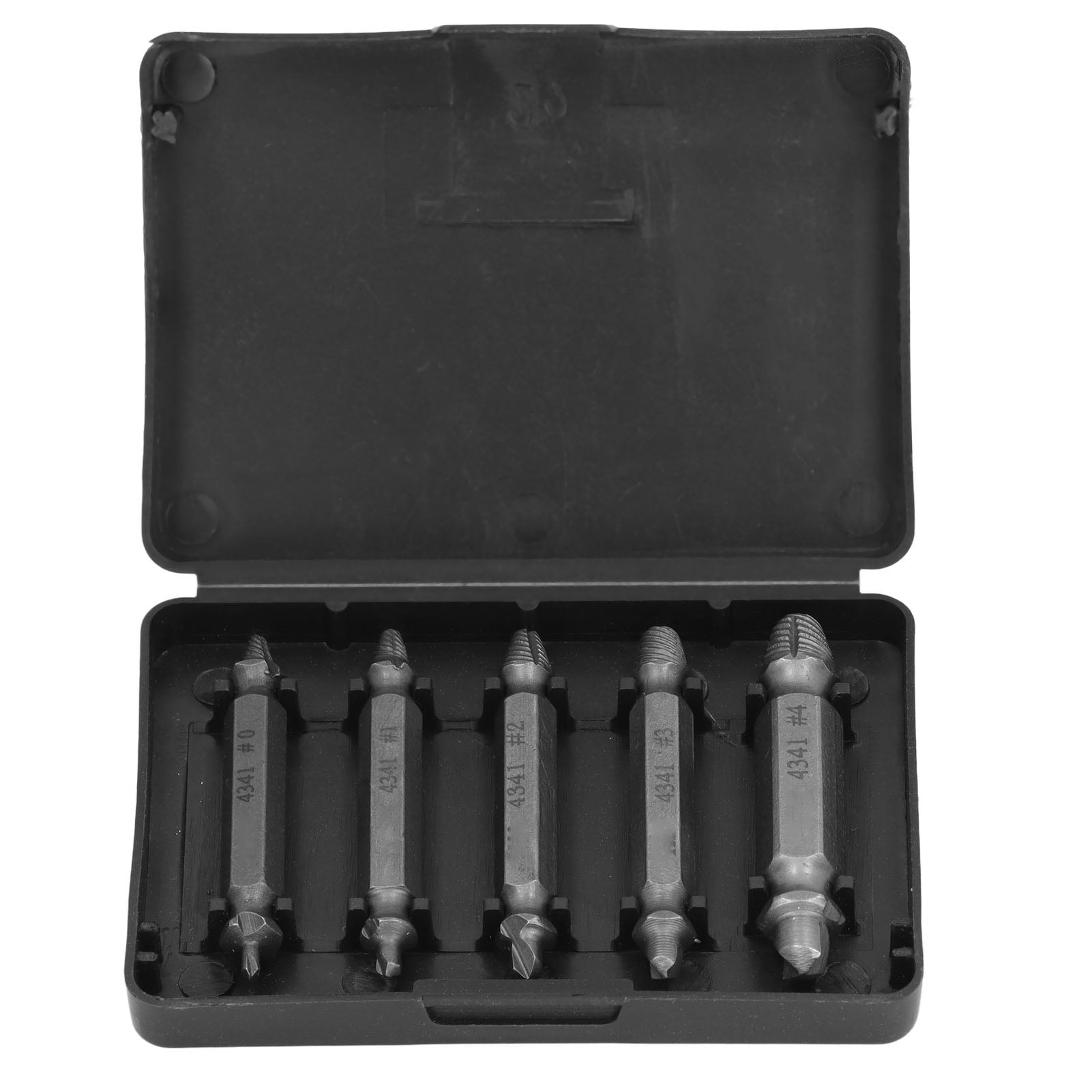 Double Head Screw Extractor Set Kit with Box - High Speed Steel Remover ...