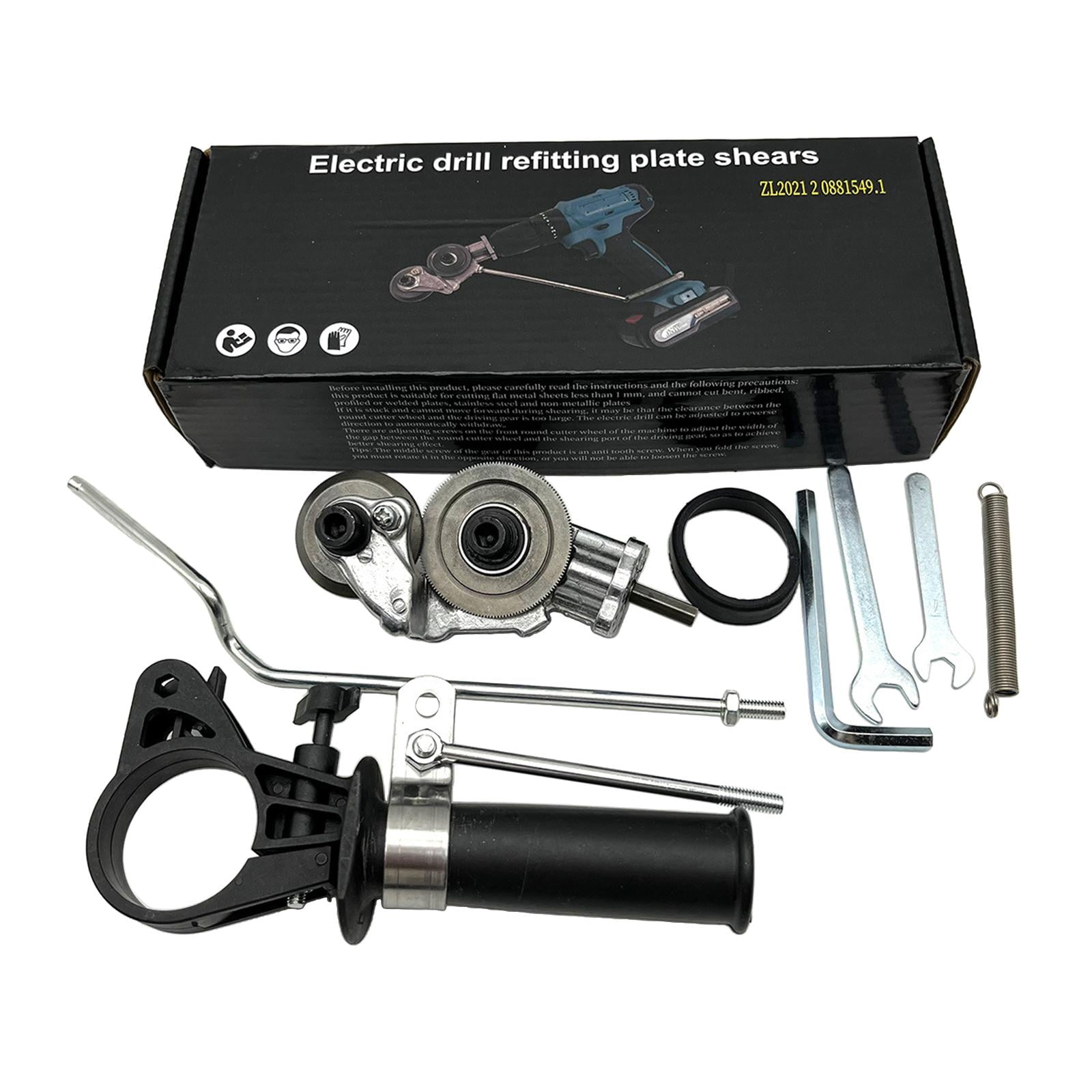 Double Head Sheet Metal Nibbler Metal Nibbler Drill Attachment Portable ...