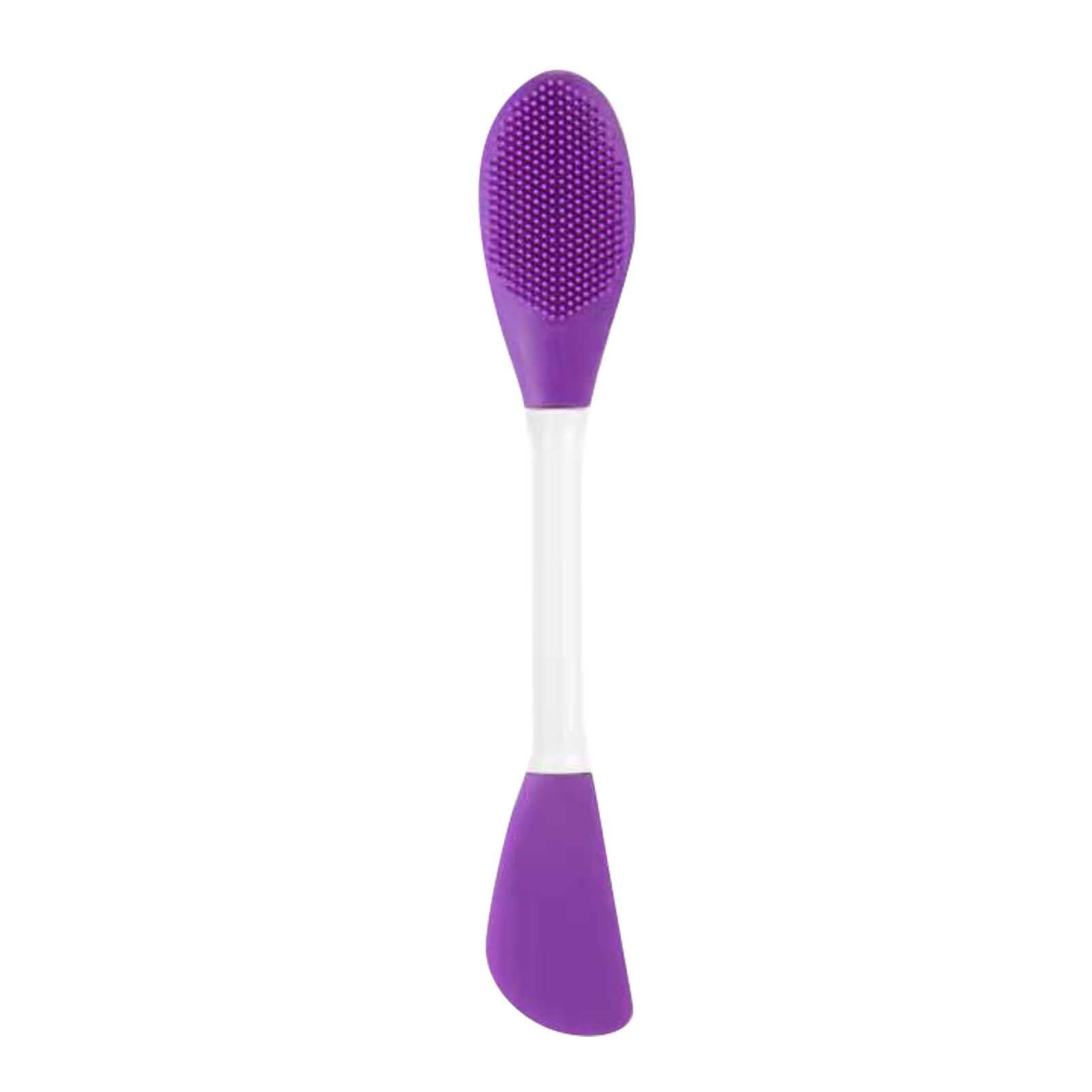 Double Head Silicone Face Wash Brush for Deep Cleansing Blackhead ...