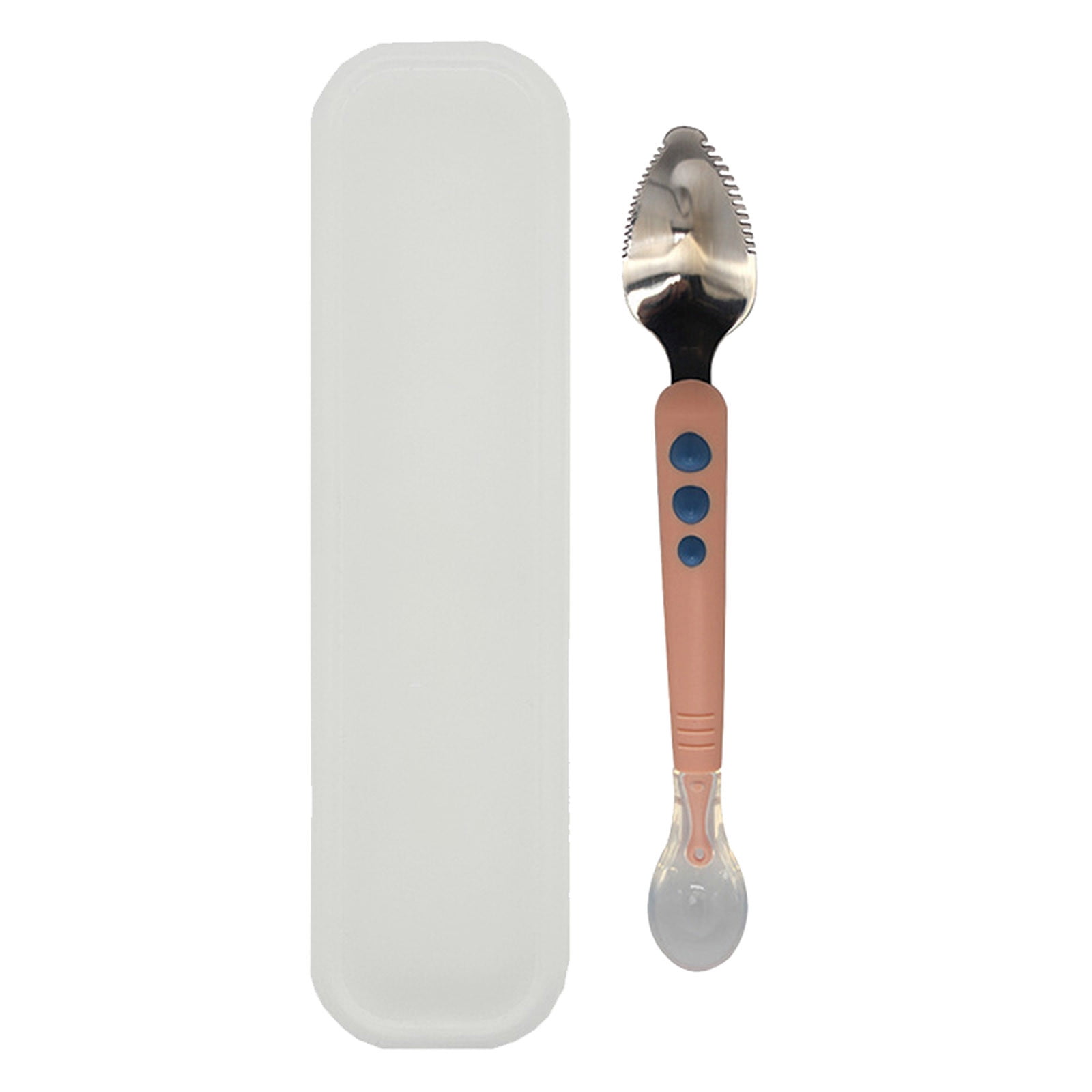 Double Head Silicone Food Spoon Soft Feeding Training Utensil With ...
