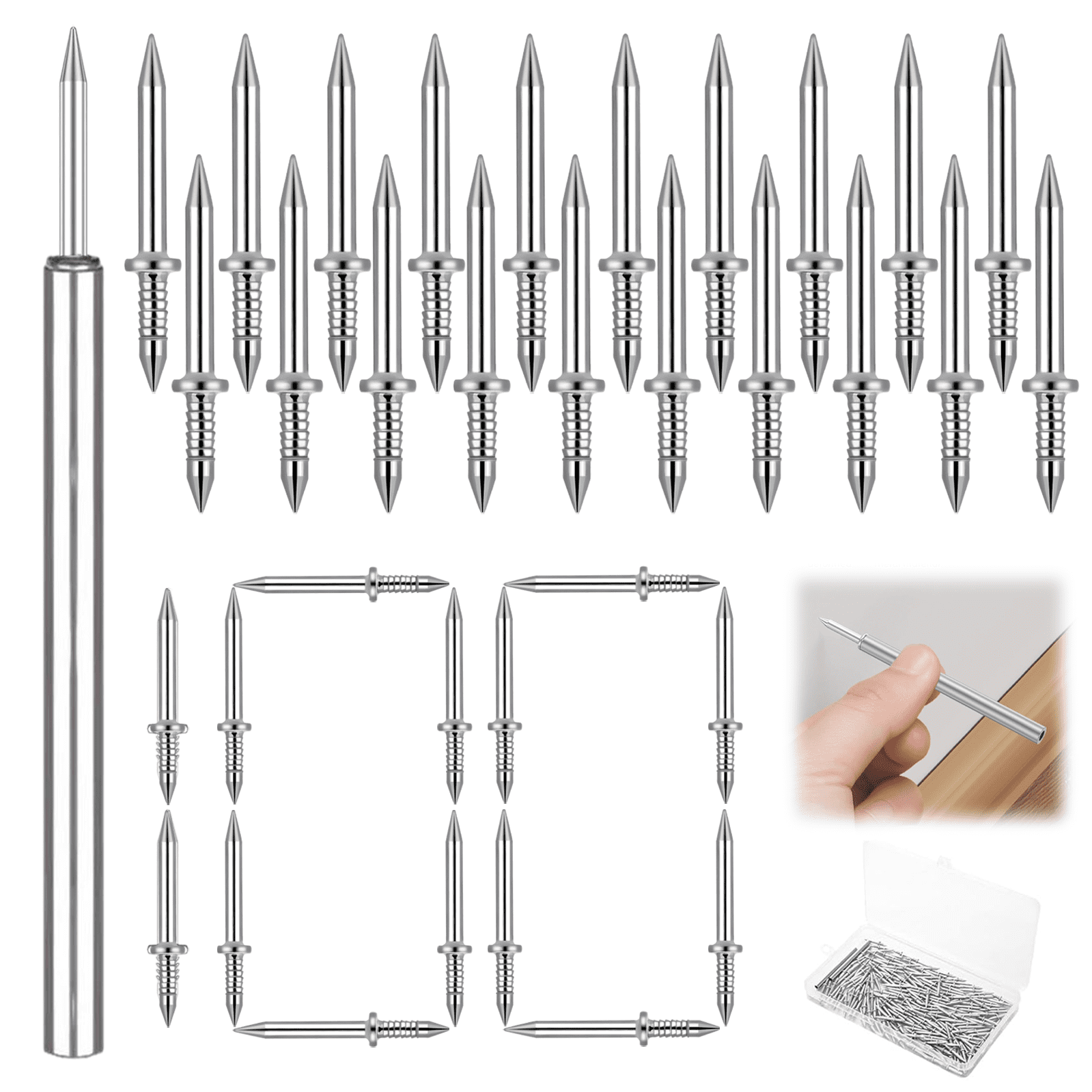 Double-Head Skirting Nails For Baseboards, Galvanized Steel ...