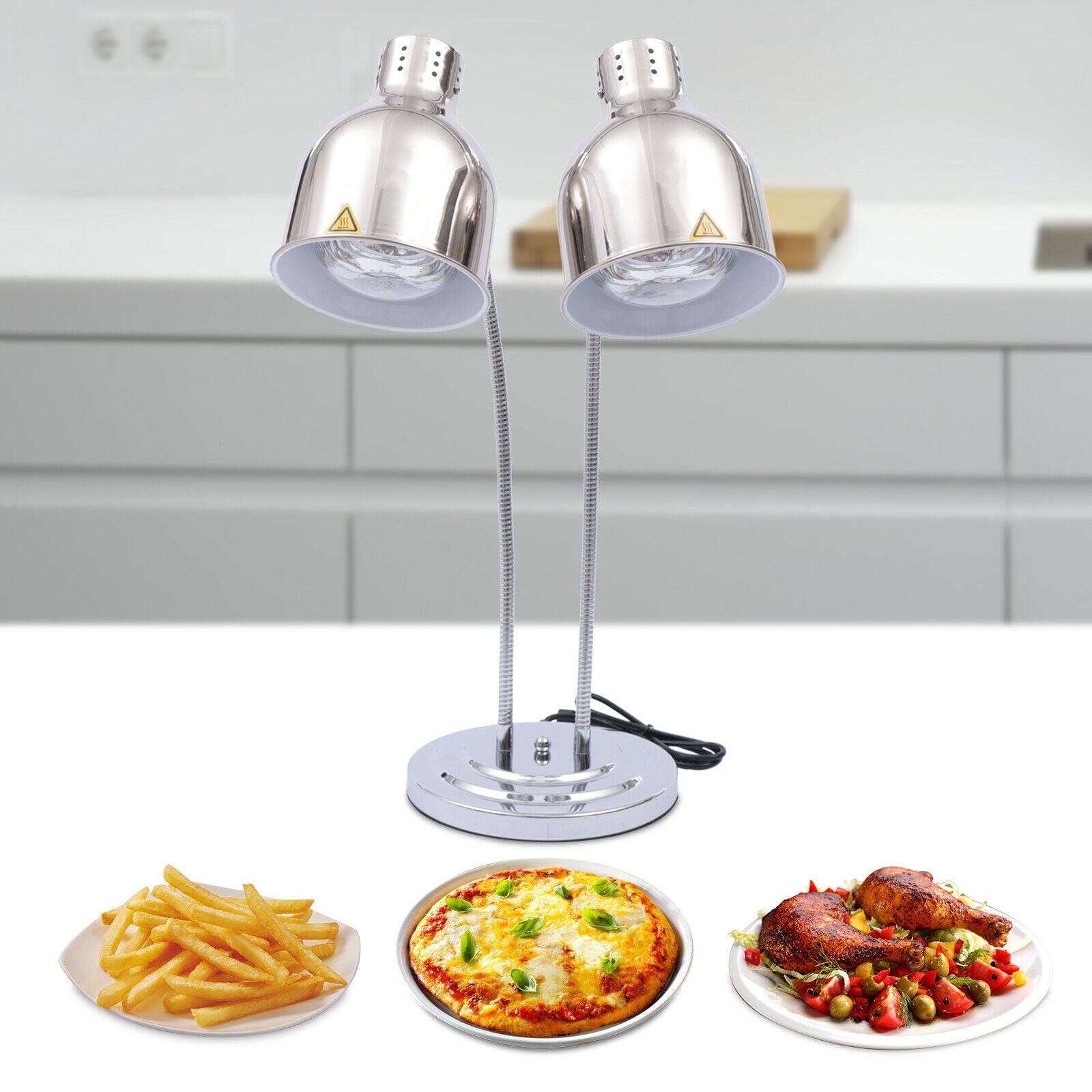 Double Headed Infrared Food Heating Lamp – 500W, Rotatable Hose ...