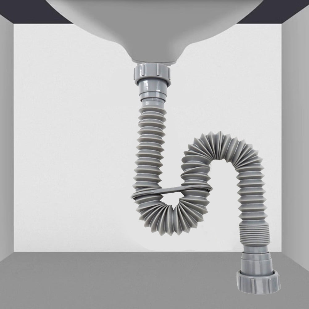 Double-Headed Pipe Sink Drain Pipe Bath Basin Drainer With 45mm Inlet ...