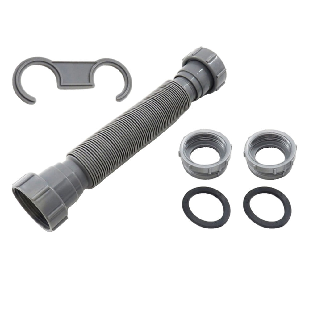 Double-Headed Pipe Sink Drain Pipe Bath Basin Drainer with 45mm Inlet ...