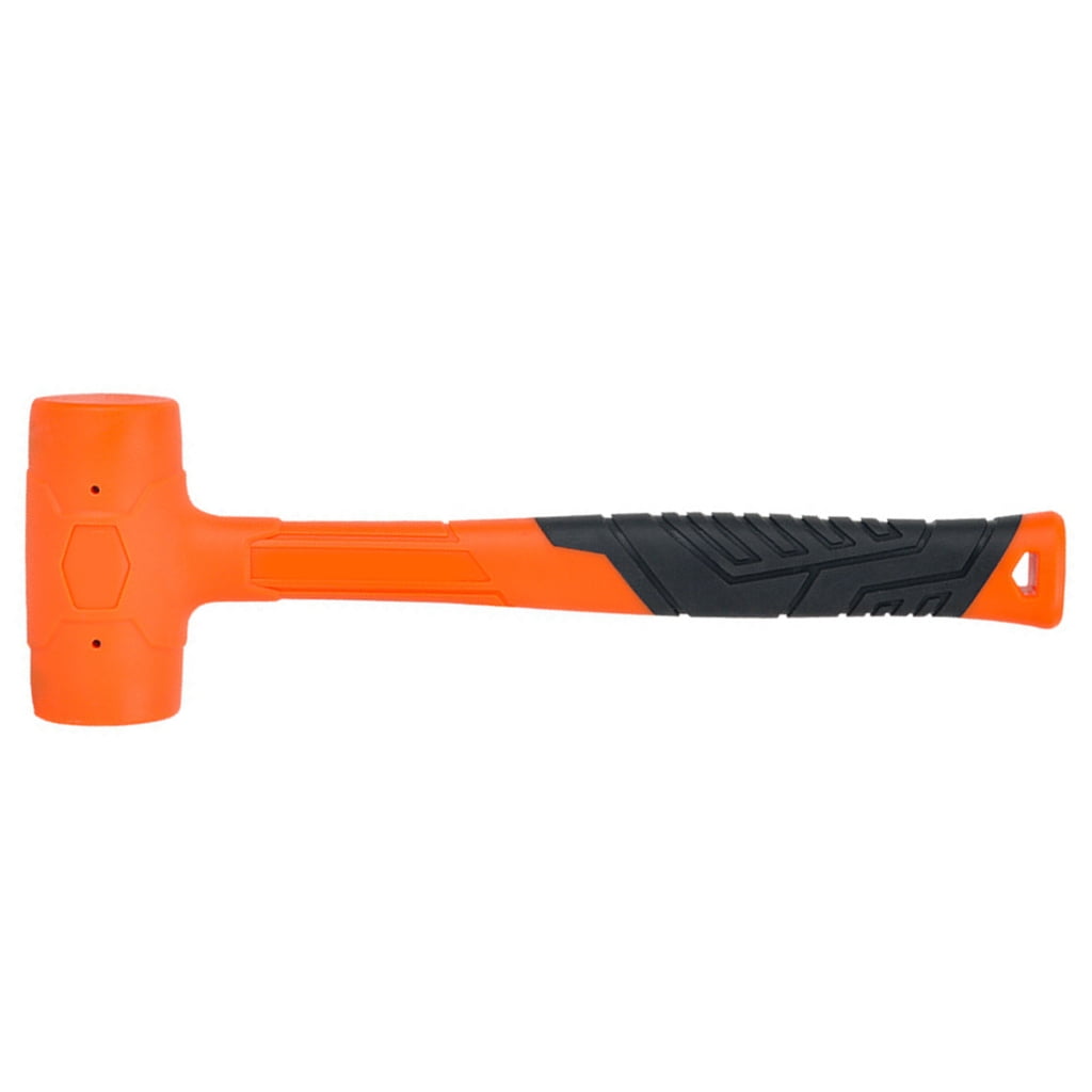 Double Headed Rubber Hammer Nonslip Handle Hand DIY Tool Installation ...