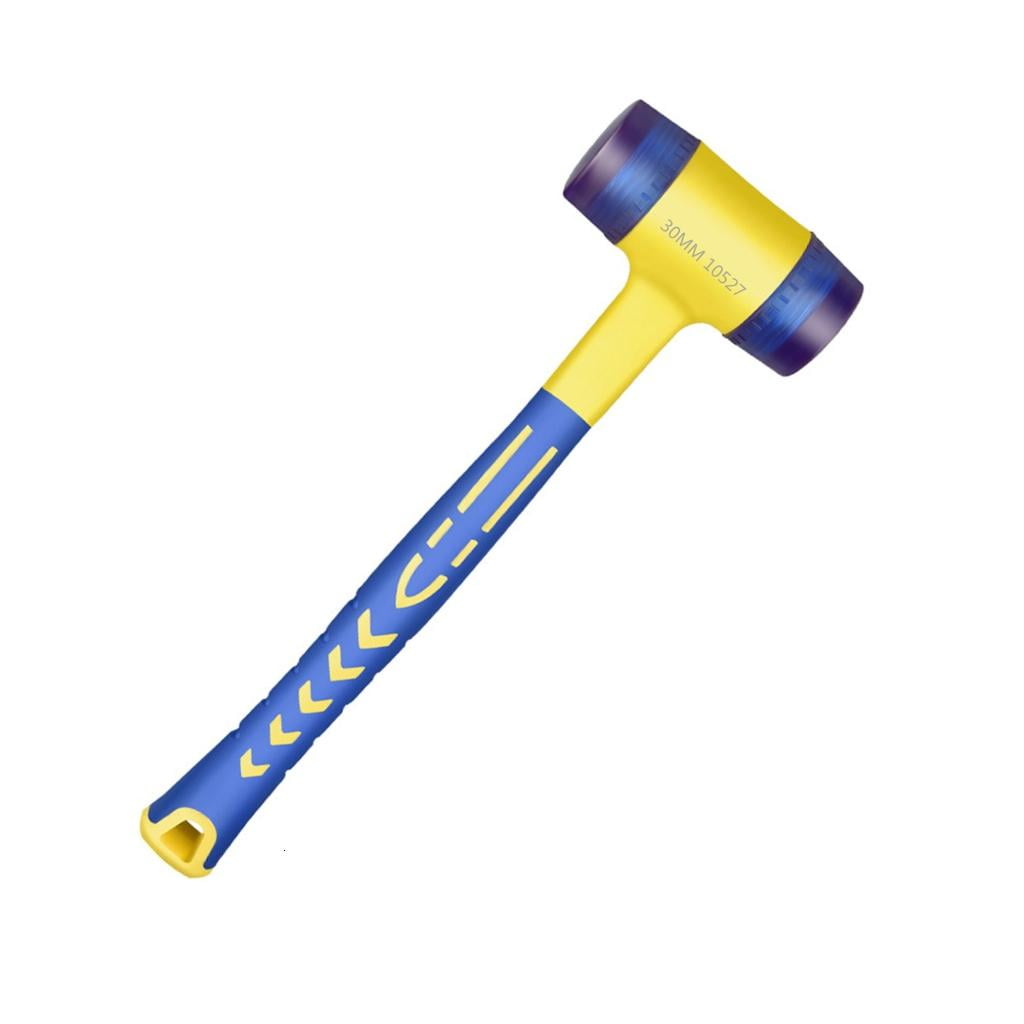 Double Headed Rubber Hammer Nonslip Handle Hand Tool Installation ...
