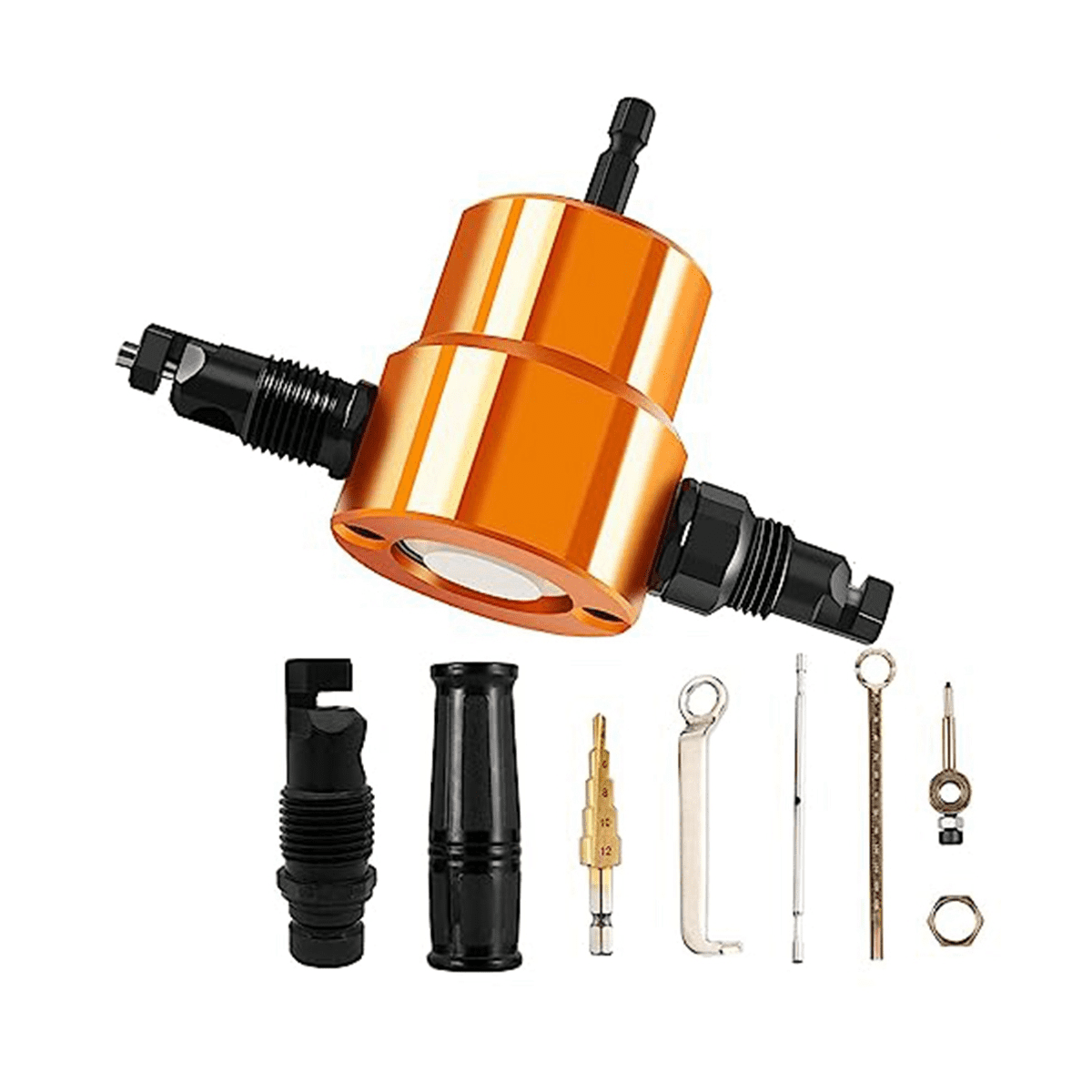 Double Headed Sheet Metal Nibbler, Drill Attachment Metal Cutter with ...