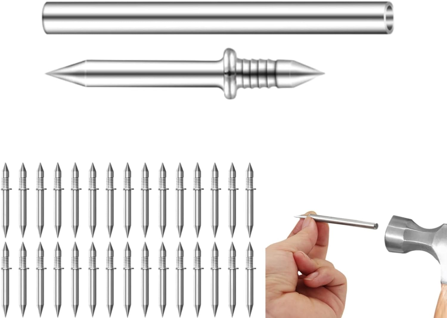 Double-Headed Skirting Thread Seamless Nail Non Marking, Sturdy ...