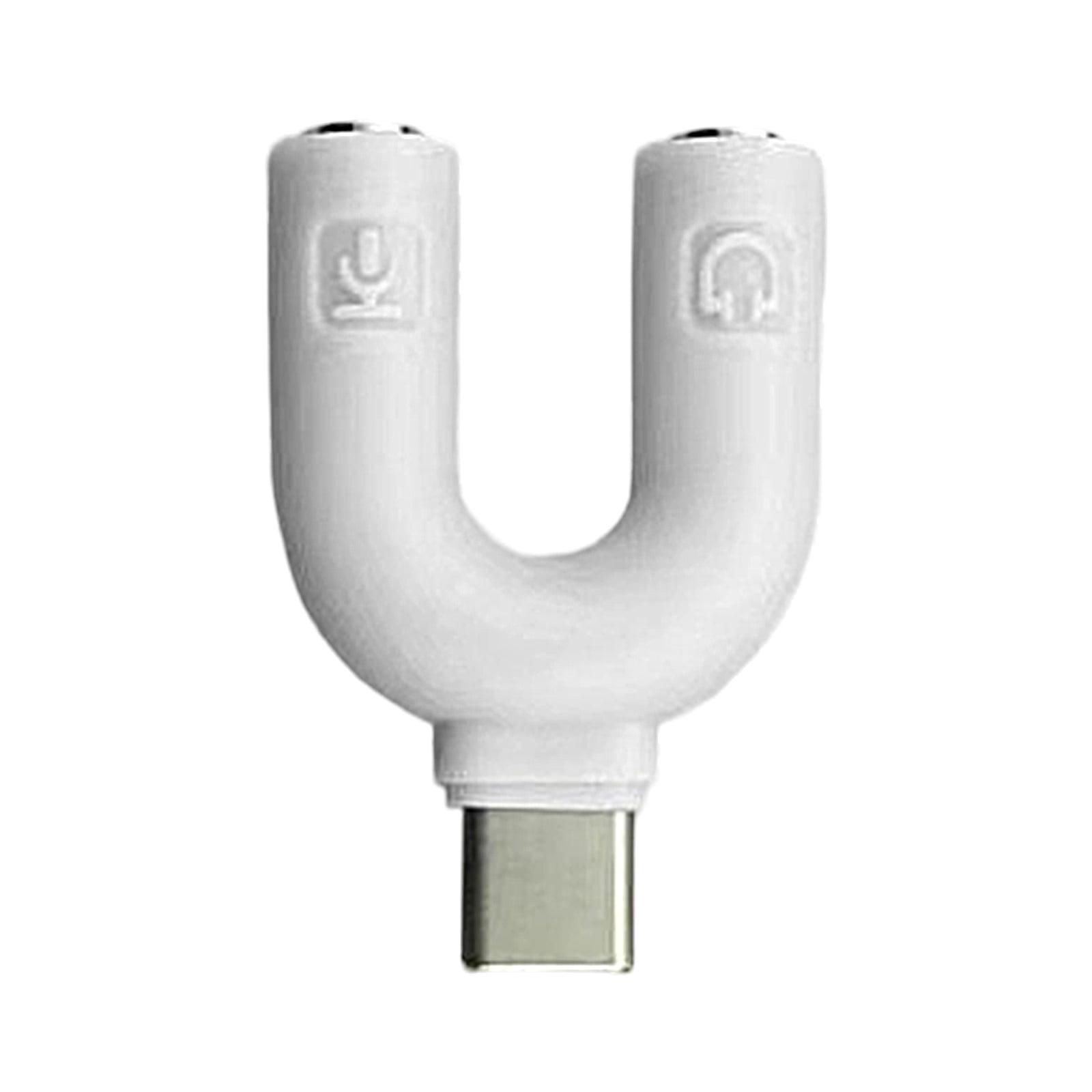 Double Headphone Adapter U Shaped Connectors For Smartphones Tablets ...