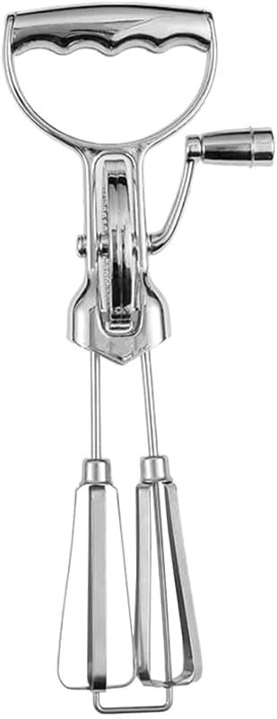 Double Heads Hand Crank Egg Beaters, 12 Inch Sturdy Heavy-Duty Beater ...