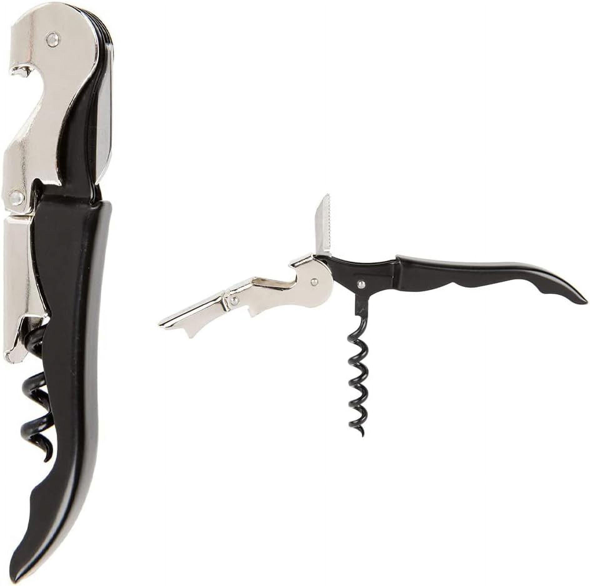 Double-Hinged Waiters Corkscrew Hinges Wine Key and Beer Bottle Opener ...