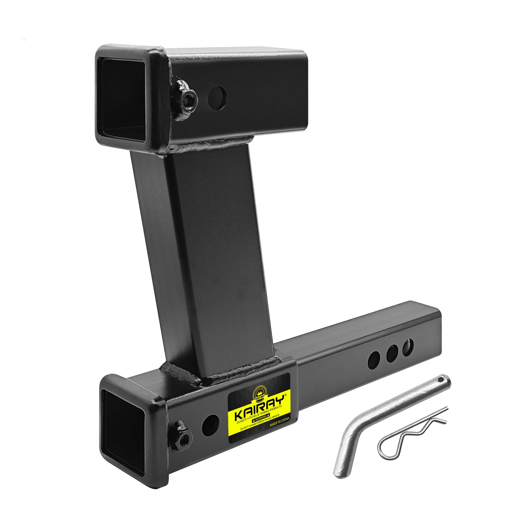 Double Hitch Receiver, 2 inch Trailer Dual Hitch Extension Riser, Hitch ...
