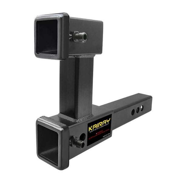 Double Hitch Receiver 2 inch Trailer Dual Hitch Extension Riser Hitch ...