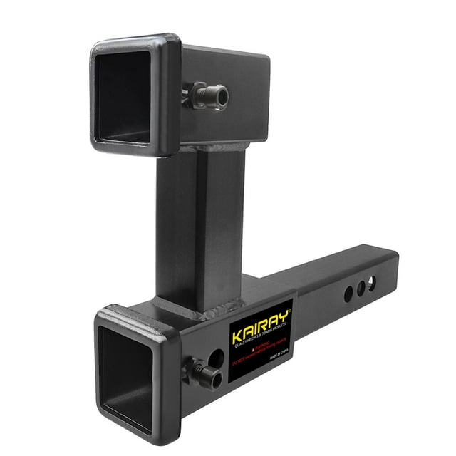 Double Hitch Receiver 2 inch Trailer Dual Hitch Extension Riser Hitch ...