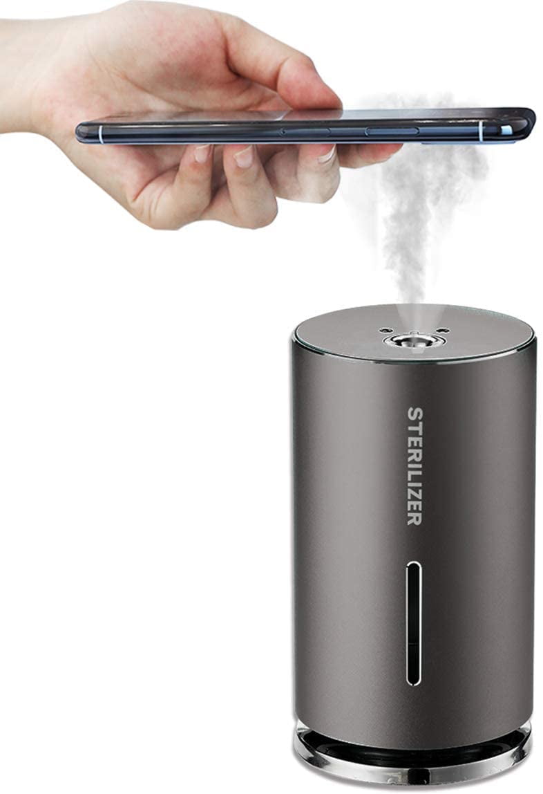 Double Hole Automatic Alcohol Dispenser, Touchless Hand Sanitizer ...