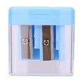 Double Hole Pencil Sharpener With Cover Transparent Manual Sharpener ...