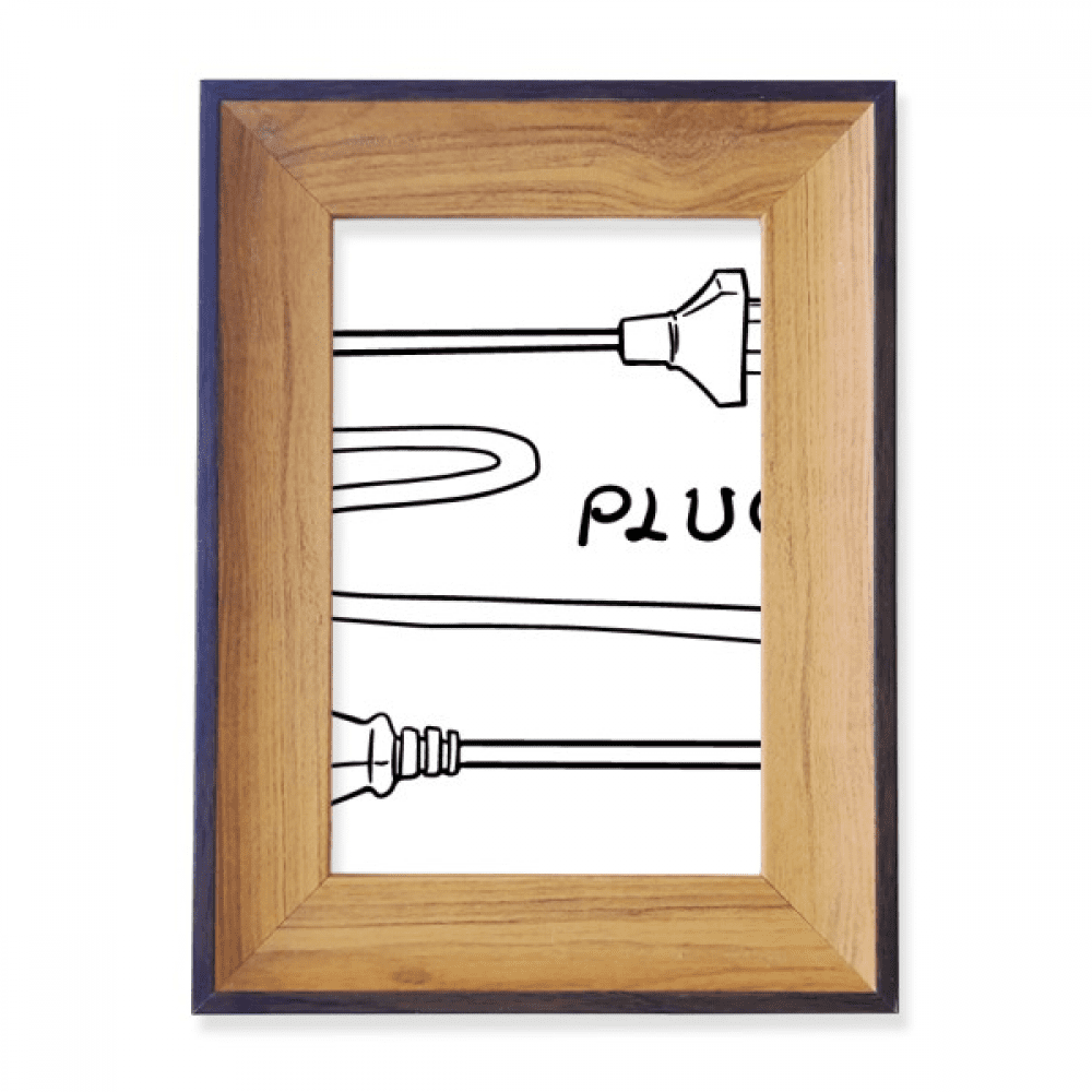 Double Hole Plug Line Hand-drawing Photo Frame Exhibition Display Art ...