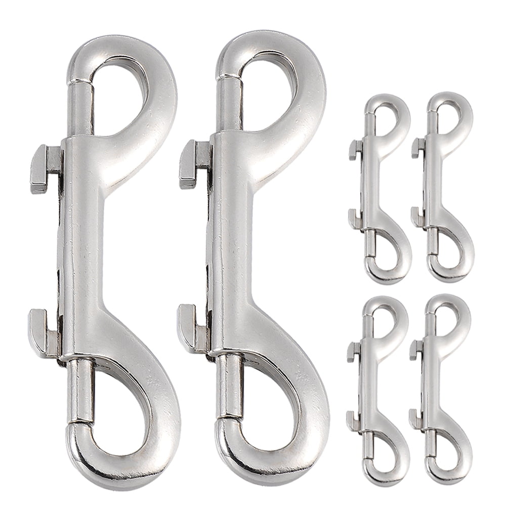 6-Pack Double Hook Zinc Alloy Metal Snap Hooks Gate Latch for Pet ...