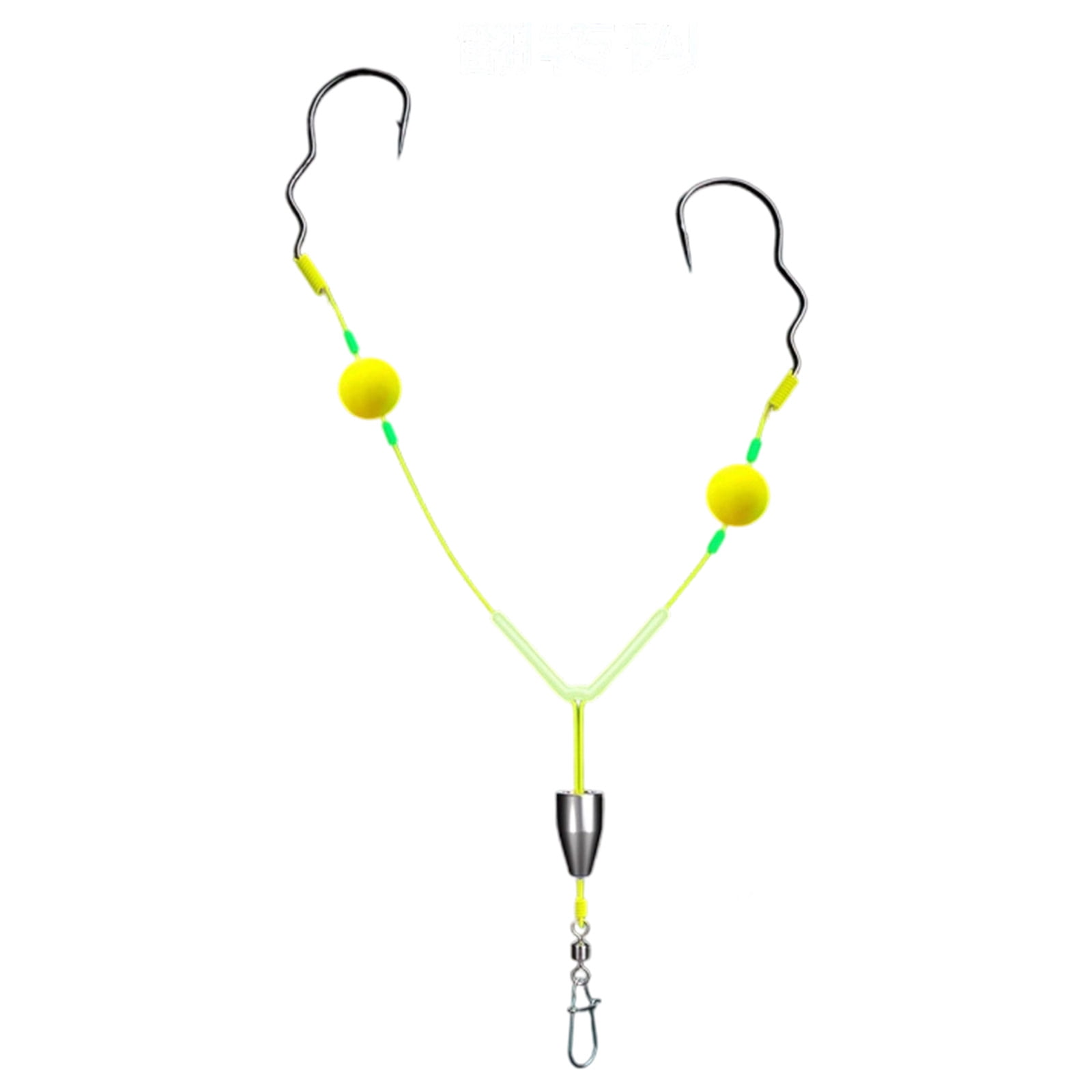 Double Hook Fishing Hair Rigs Hook Dynamic Buoyances Fishing Hook Fish ...