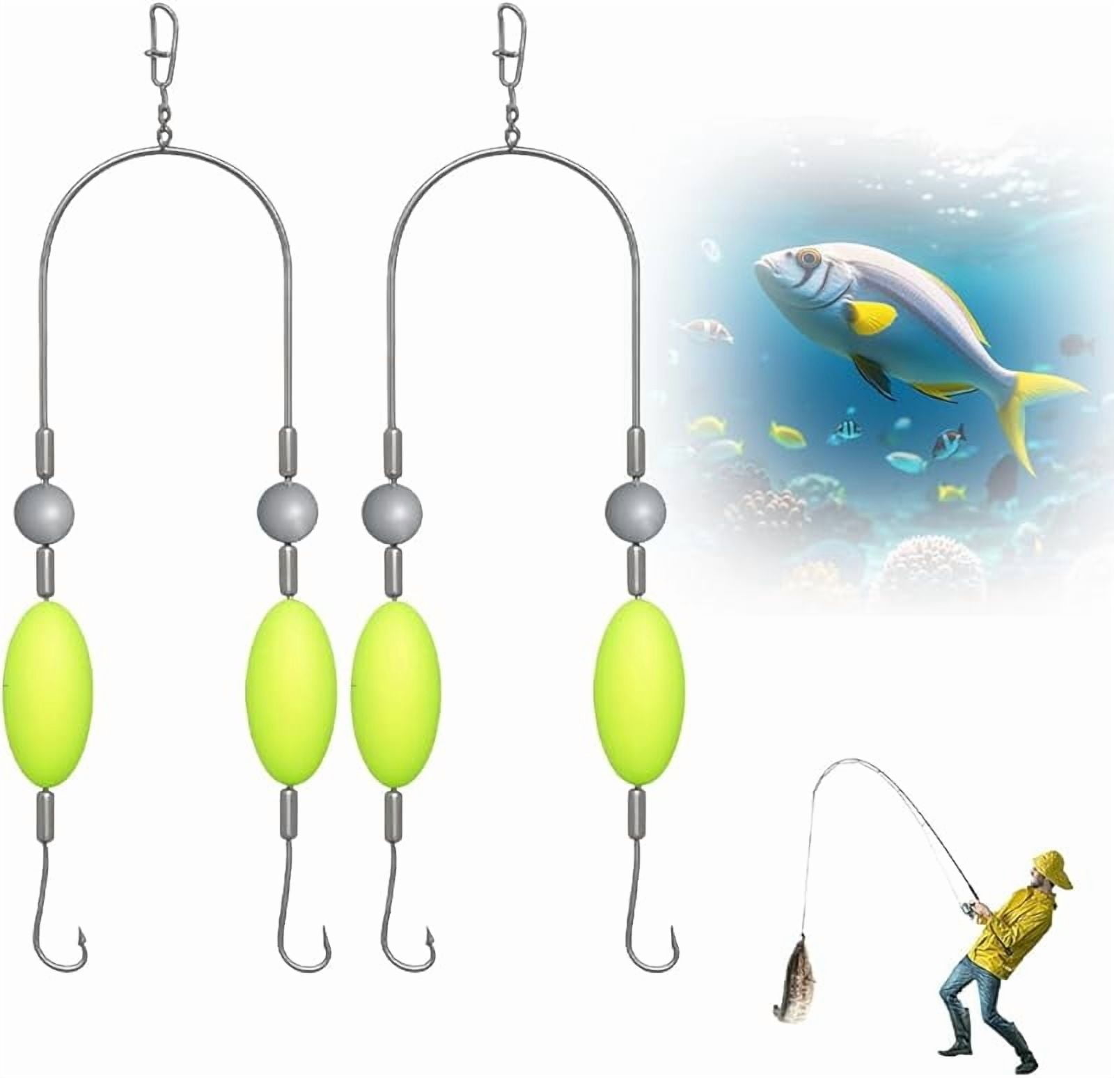 Double-Hook Reverse Bottom Rig,2025 Swimming Bait for Freshwater ...