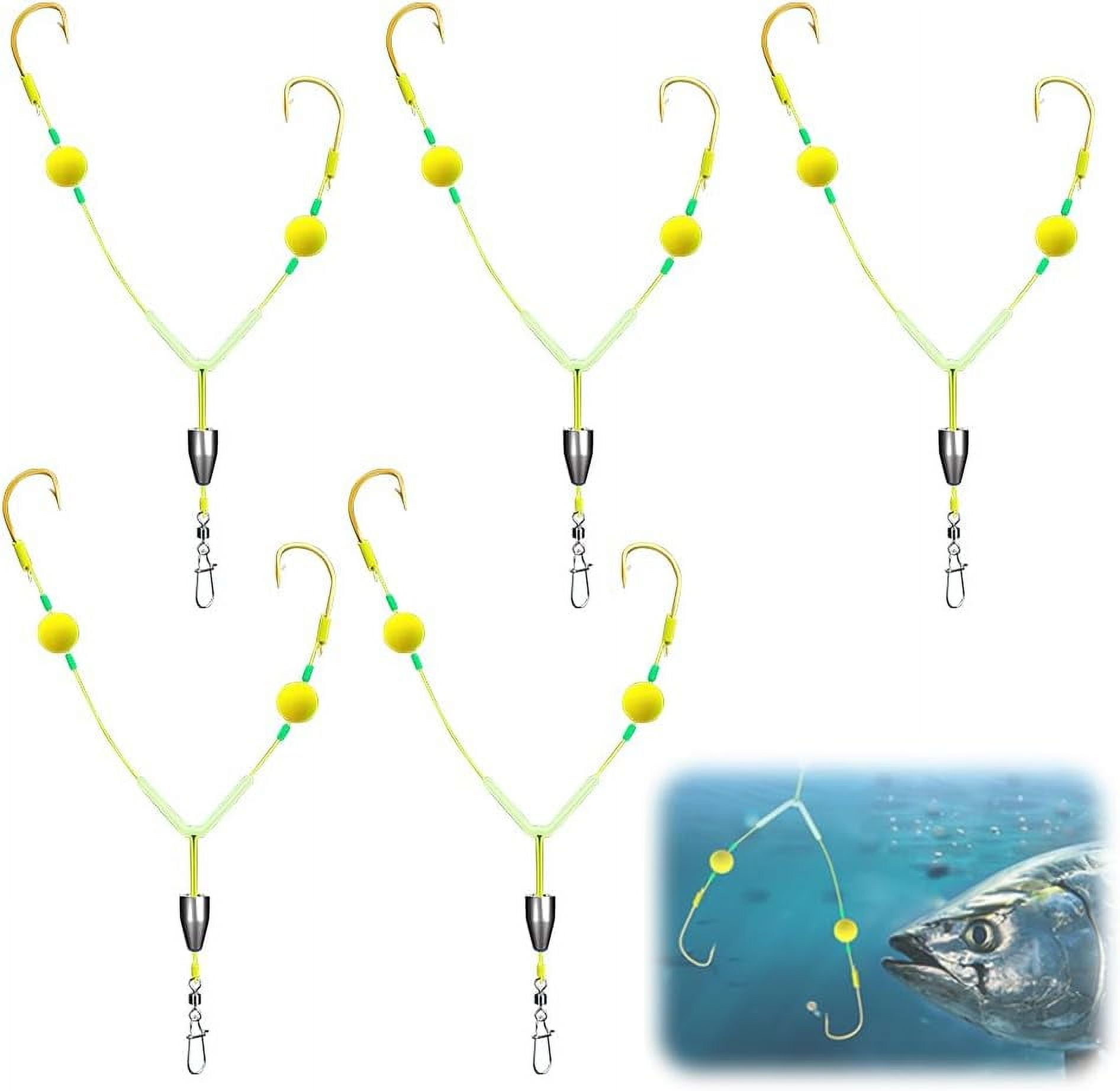Double-Hook Reverse Bottom Rig, 2025 Upgrade Double Reverse Hooks Set ...