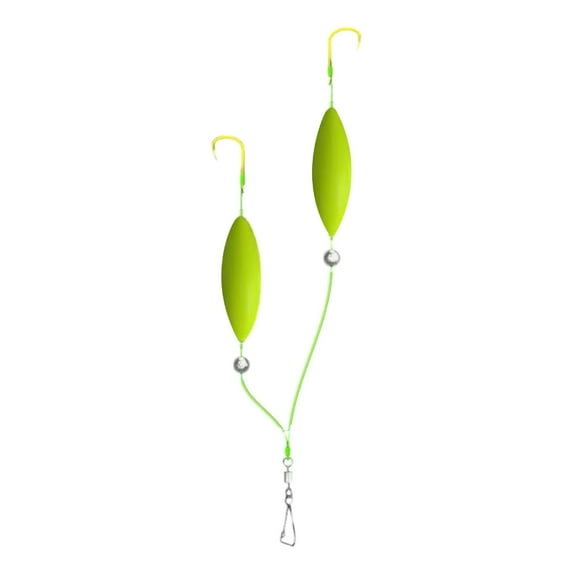 Double Hook Reverse Bottom Rigs Double Hook Fishing Float Swimming ...