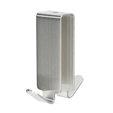 YIGII Over the Door Towel Hooks, Black Stainless Steel, Frameless Glass ...