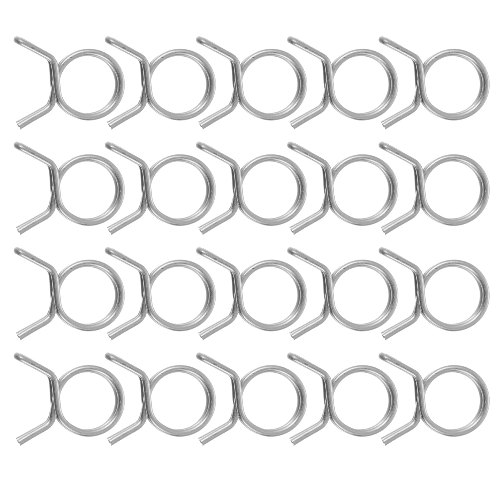 ifundom Silver Stainless Steel Hose Clips Durable for Pipe Fuel ...