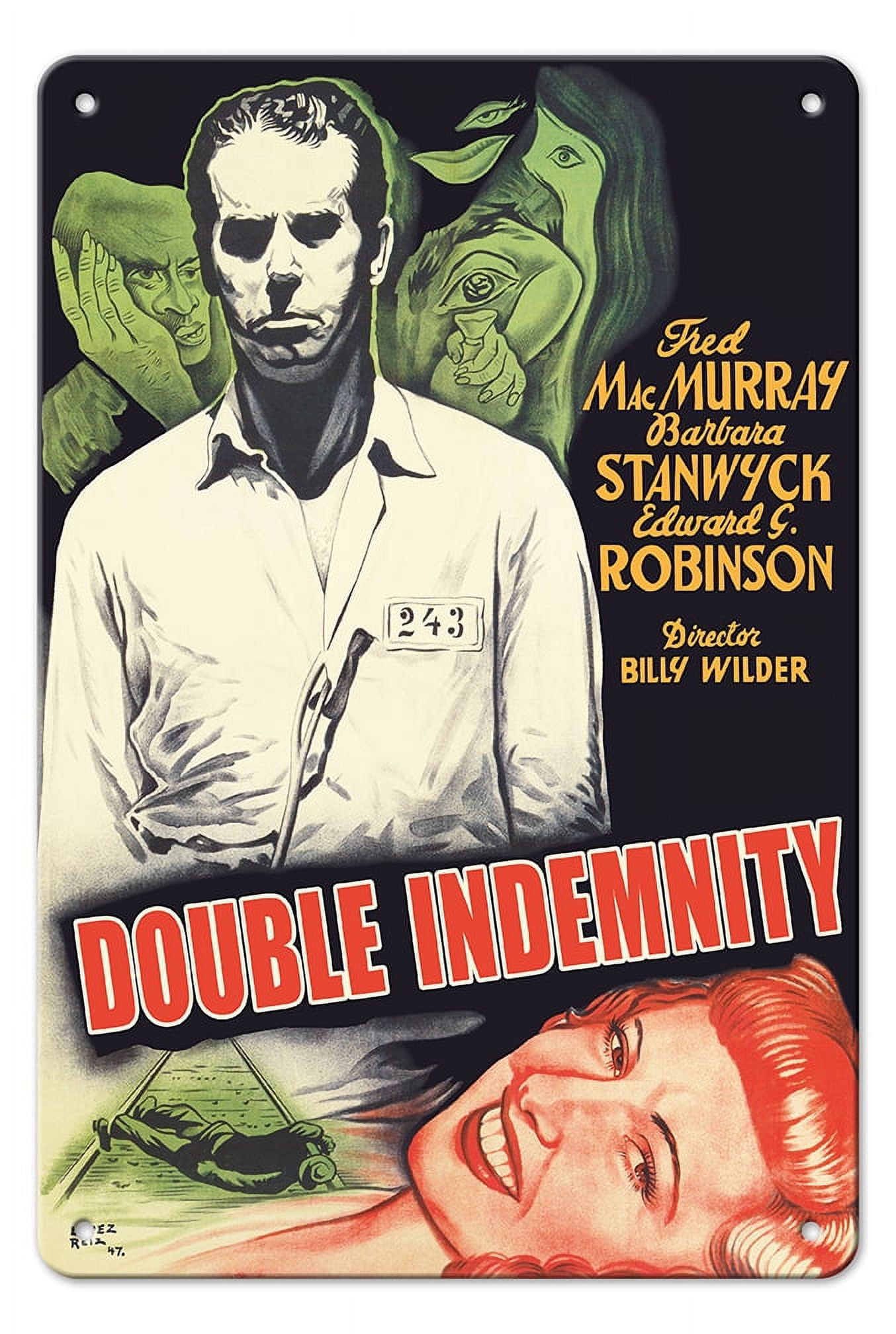 Double Indemnity - Starring Fred MacMurray & Barbara Stanwyck - Vintage ...
