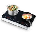 Double Induction Cooktop Burner with Fast Warm-Up Mode, 1800w 2 10 ...