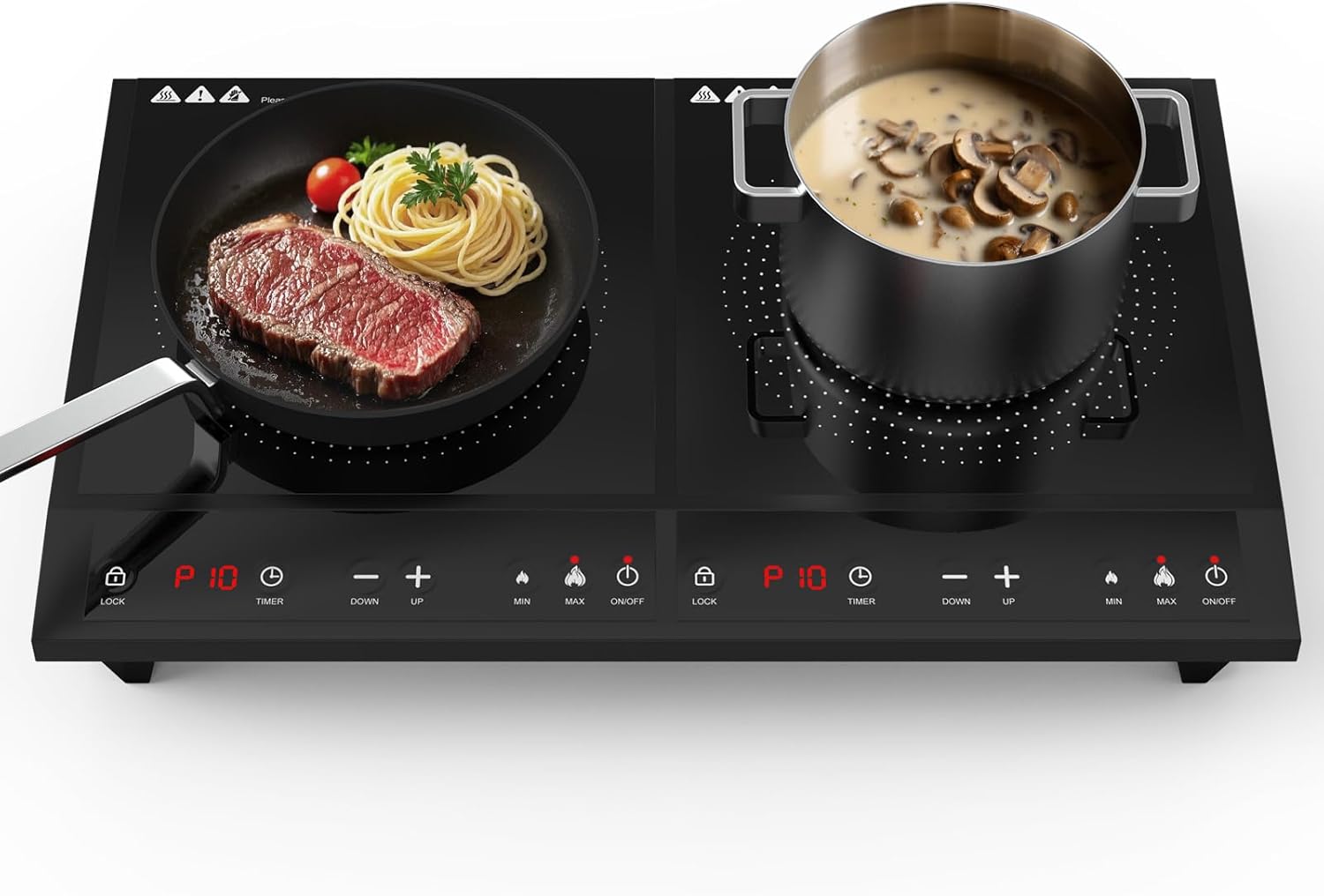 Double Induction Cooktop Portable Induction Cooker With 2 Burner Double Induction Cooktop Portable Induction Cooker With 2 Burner