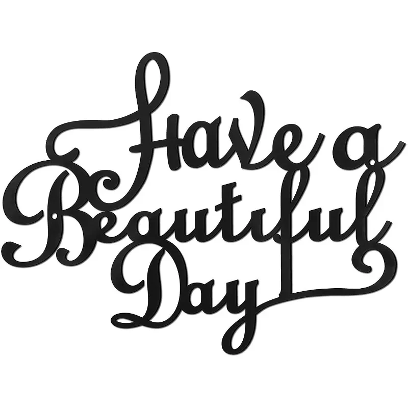 Have a Beautiful Day Wall word Hanging Decor for Living Room Home ...