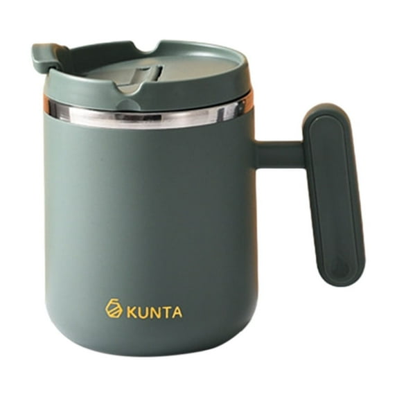 Double Insulated Stainless Steel Coffee Mug with Lid & Handle ...