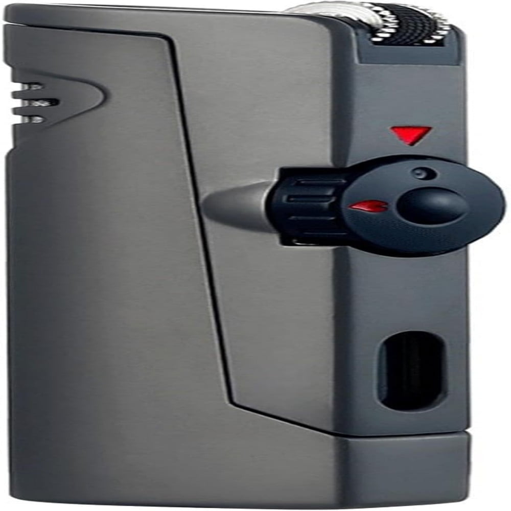 Double Jet Flame Torch Lighter with Punch and Gas Window Multi-Functional Cool Lighters ...