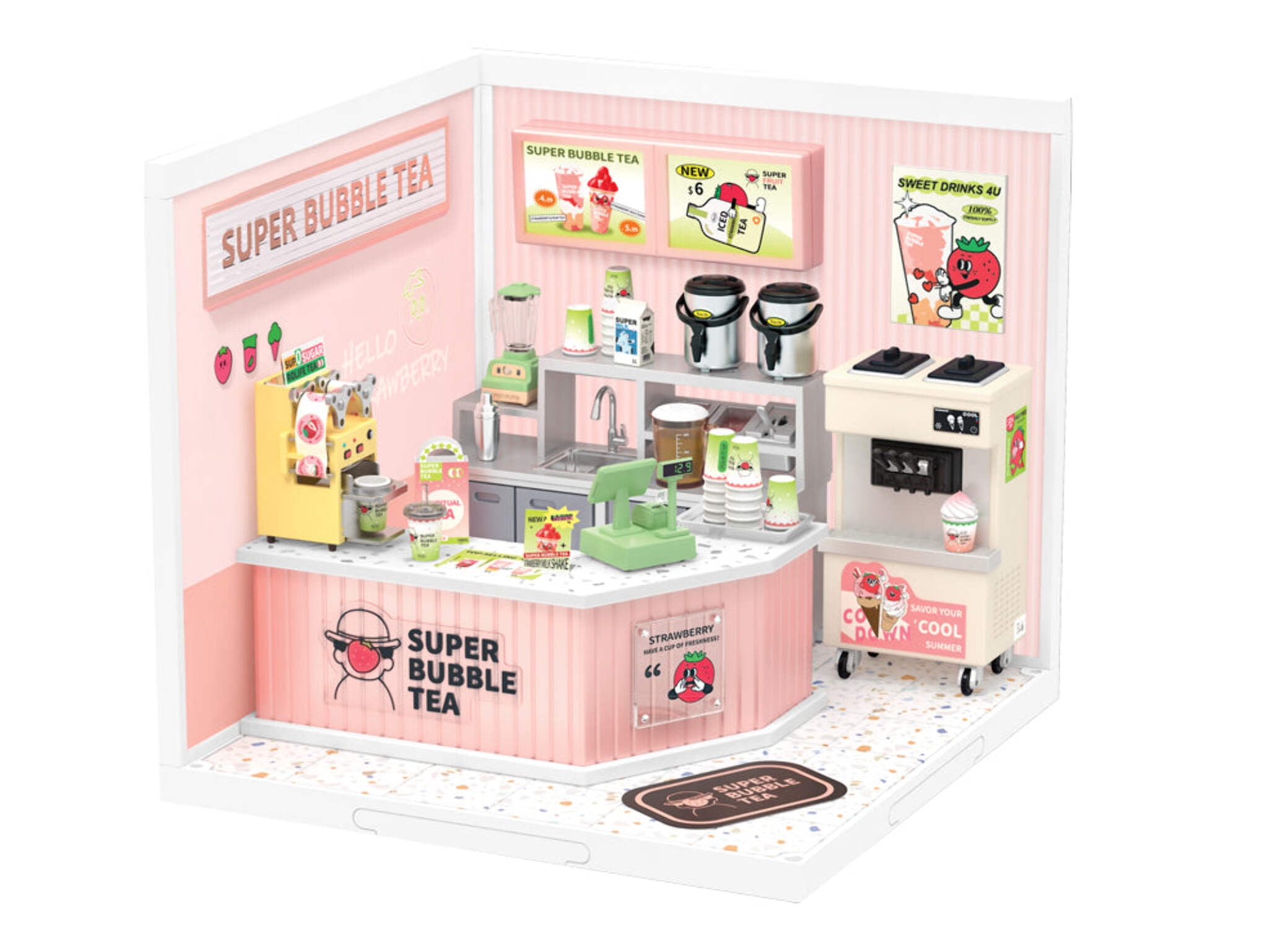 Double Joy Bubble Tea Miniature House - Walmart.com