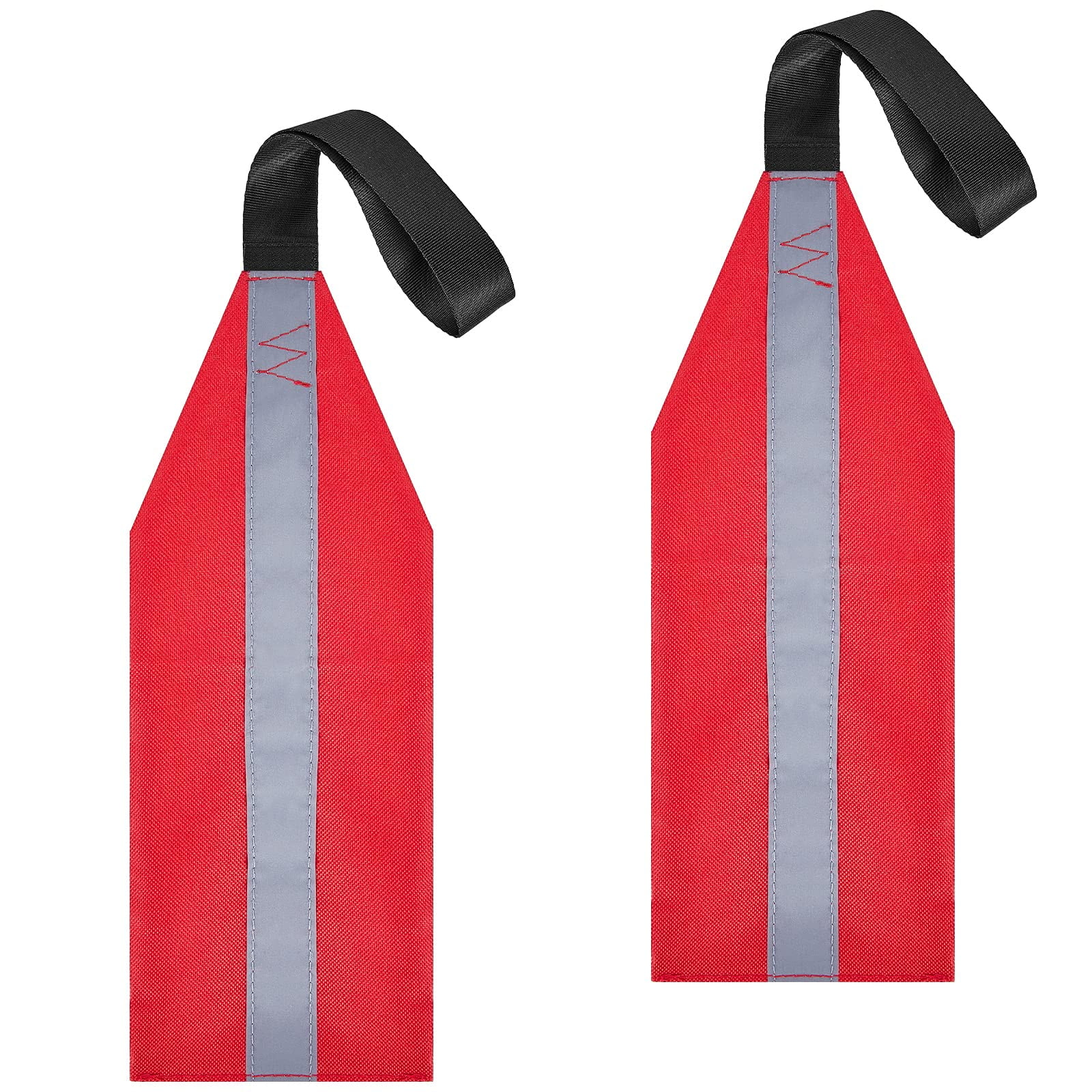 Double Kayak Canoe Safety Flags, Bright Red Reflective Warning Flags ...