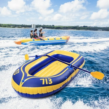 Intex Inflatable Explorer Pro 400 Four-Person Boat with Oars and Pump ...