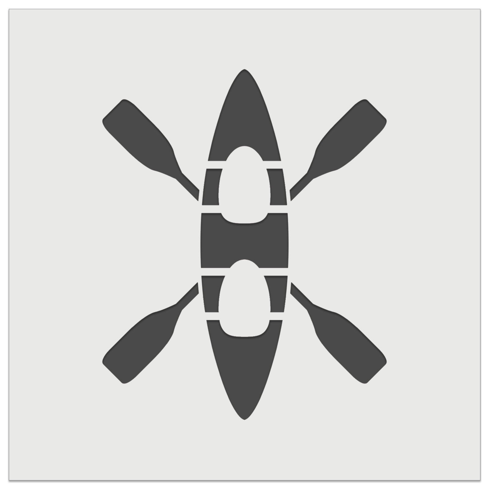 Double Kayak with Crossed Paddles DIY Cookie Wall Craft Stencil - 5.5 ...