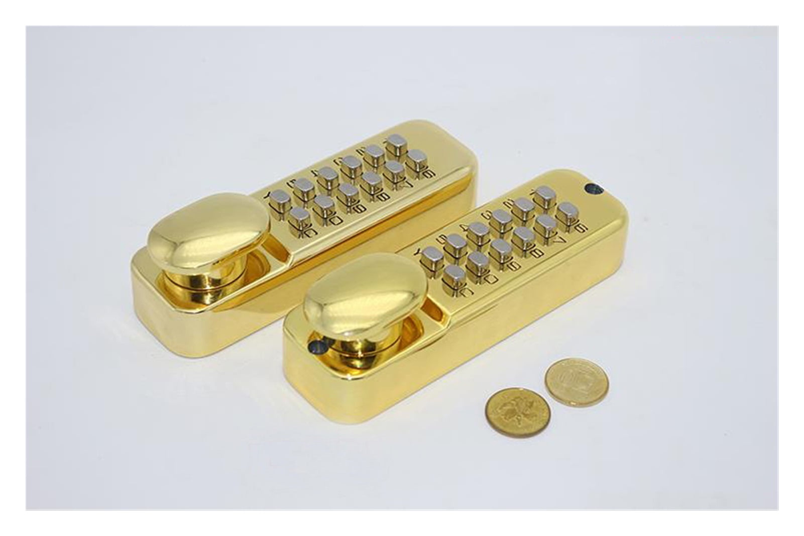 Double Keypad Digital Lock Keyless Code Password Waterproof Iron Garden ...