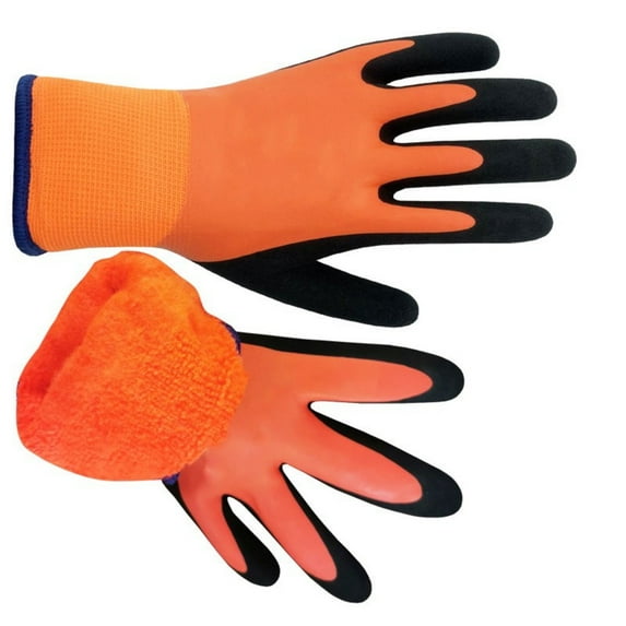 Double Latex Coated Anti Slip Grip Freezer Gloves for Men Women ...