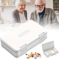 Double Layer 24 Compartment Pill Organizer, Leak Proof Portable Storage ...