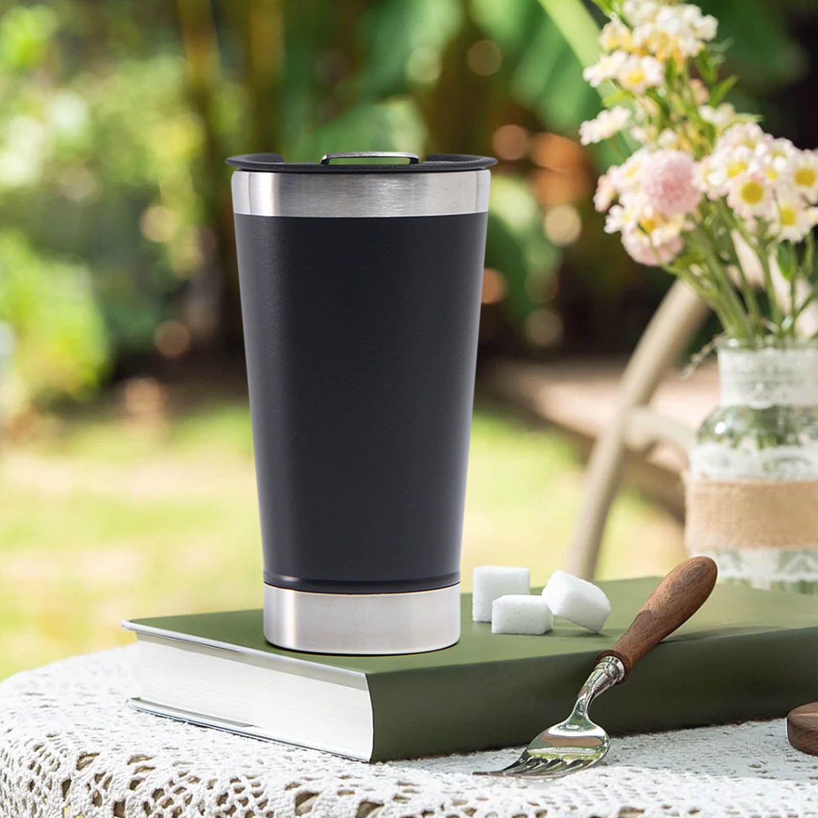 Double Layer 304 Stainless Steel Portable Coffee Cup With Bottle Opener ...