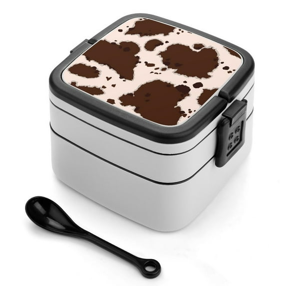 Double-Layer Bento Box 6.3×4.3×5.3in Sealed Leak-Proof Partition Is ...