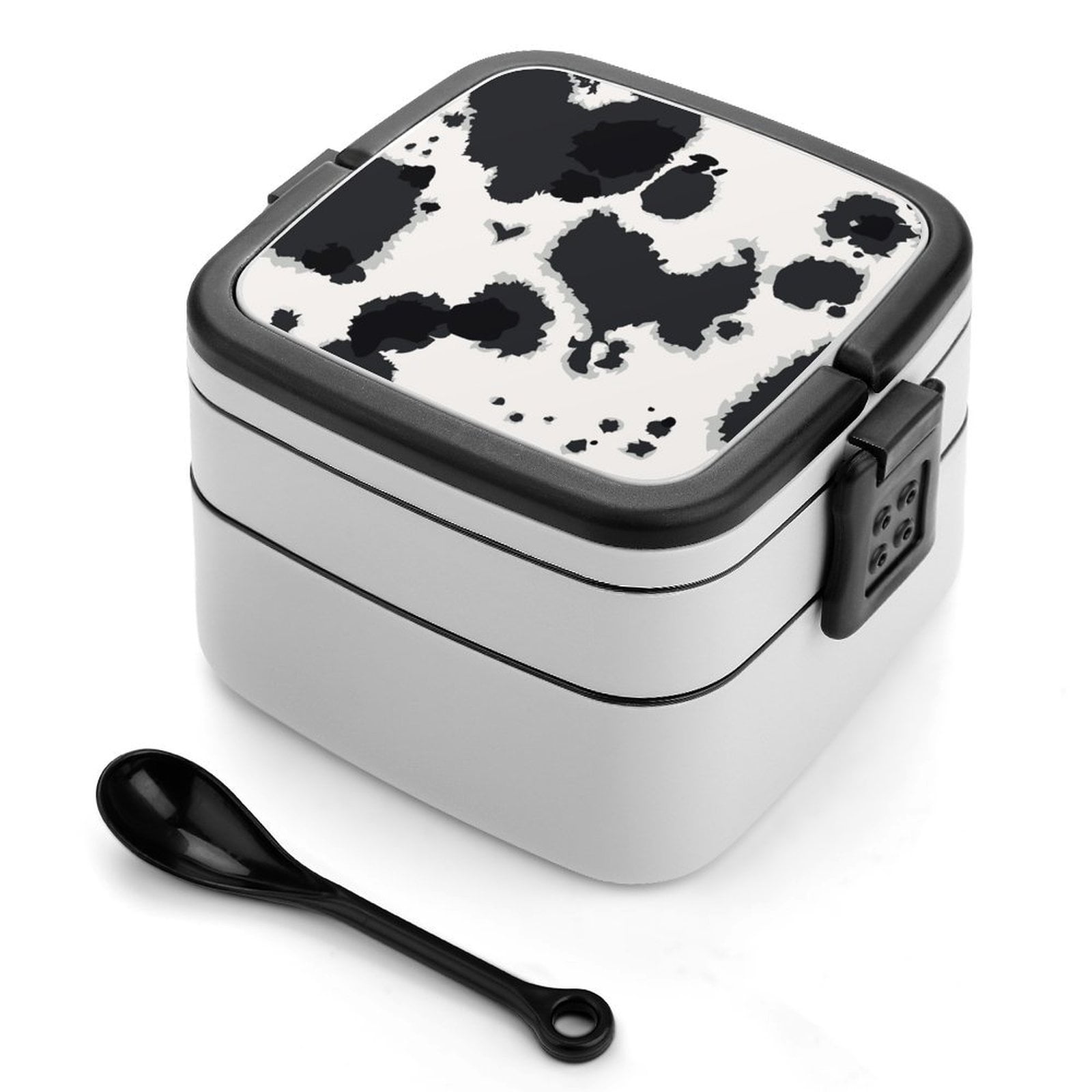 Double-Layer Bento Box 6.3×4.3×5.3in Sealed Leak-Proof Partition Is ...