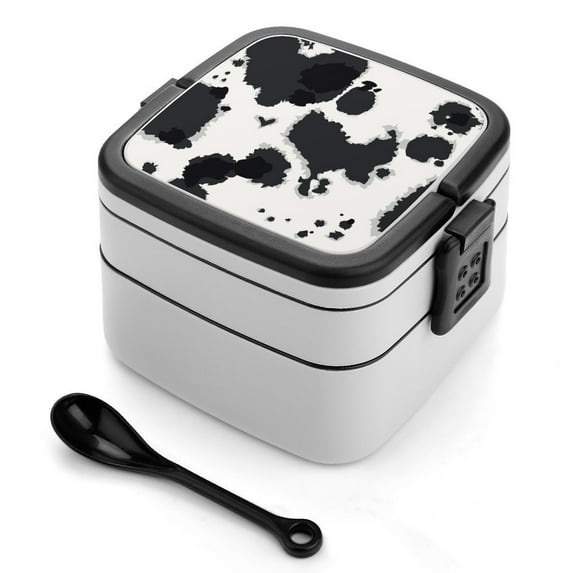 Double-Layer Bento Box 6.3×4.3×5.3in Sealed Leak-Proof Partition Is ...