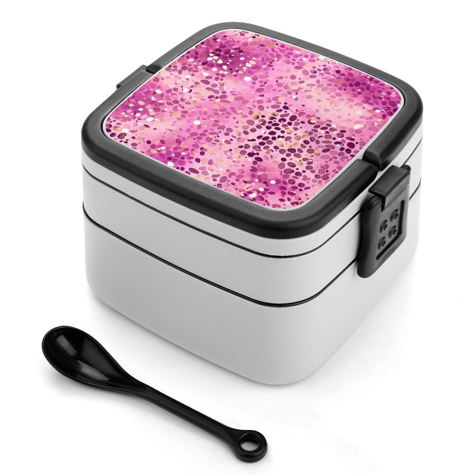 Double-Layer Bento Box 6.3×4.3×5.3in Sealed Leak-Proof Partition Is ...